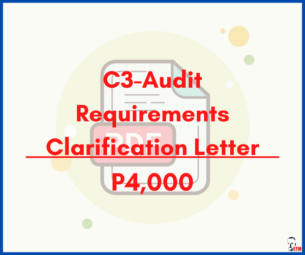 C3-Audit Requirements Clarification Letter