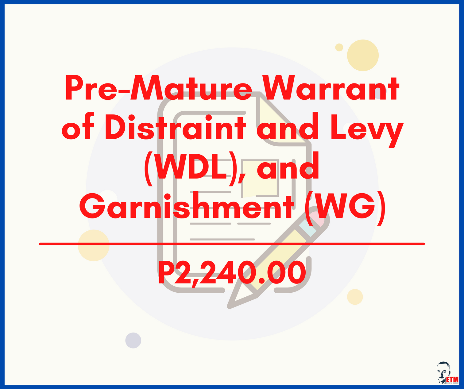 Templates For BIR Letters