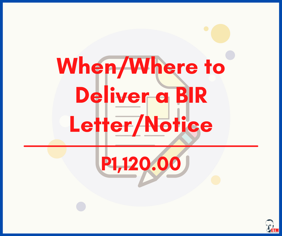 Templates For BIR Letters