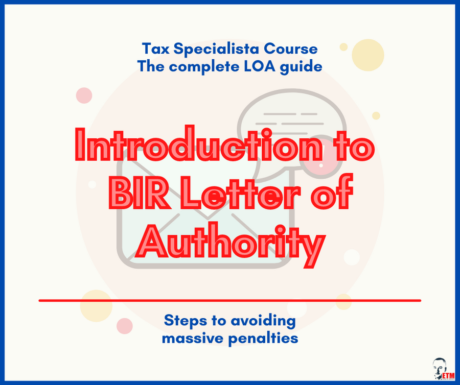 Introduction to BIR Letter of Authority